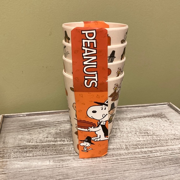 Peanuts | Dining | Peanuts Set Of 4 Eco Friendly Bamboo Fall Cups ...